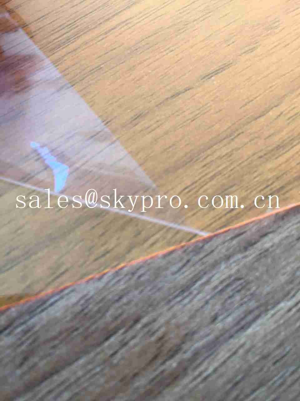 Yellow Rigid PVC Transparent Smooth Surface Coating with Double Protection